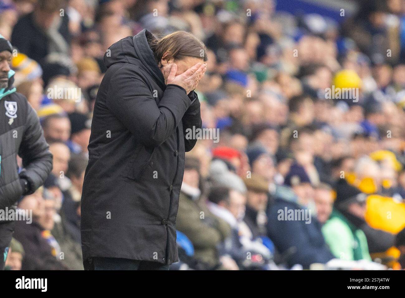Elland Road stadium , Leeds , UK , 19th January 2025 Leeds United vs ...