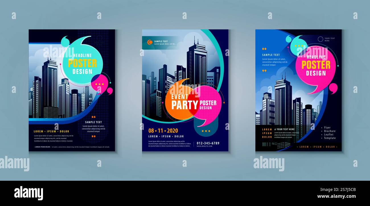 Business Leaflet Brochure Flyer template Design Set. Corporate Flyer ...