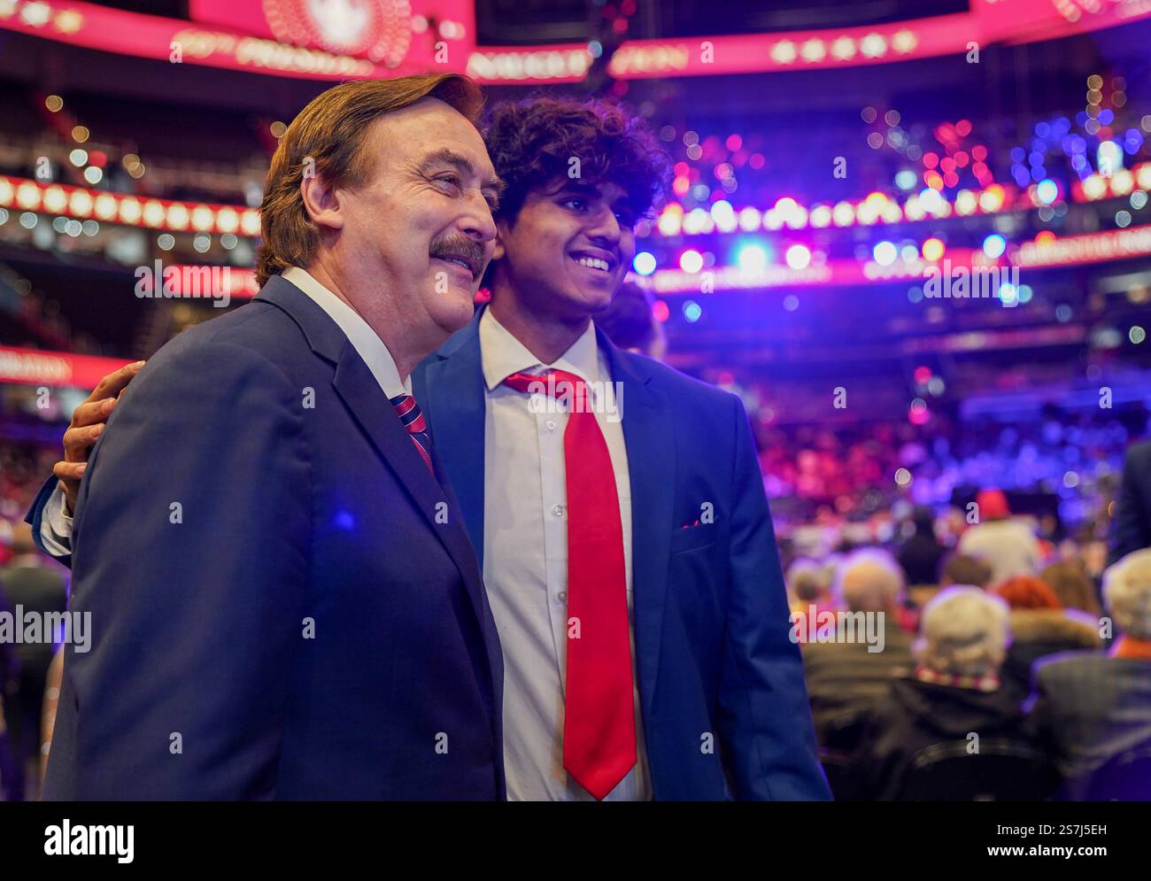 Washington, United States. 19th Jan, 2025. Attendees including Mike ...