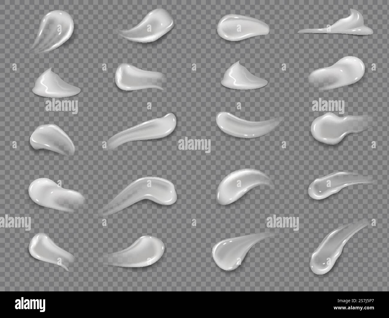 Cream strokes. Natural moisturizing milk creamed texture smear for ...