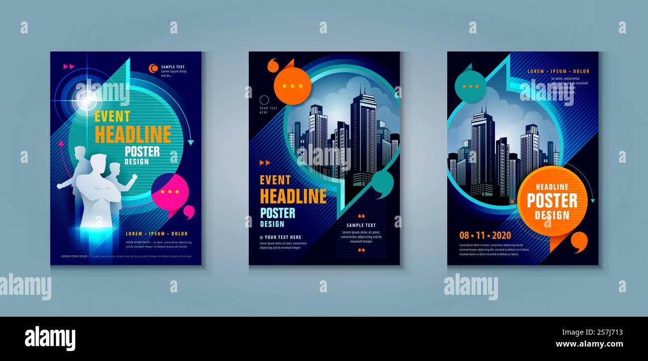 Business Leaflet Brochure Flyer template Design Set. Corporate Flyer ...
