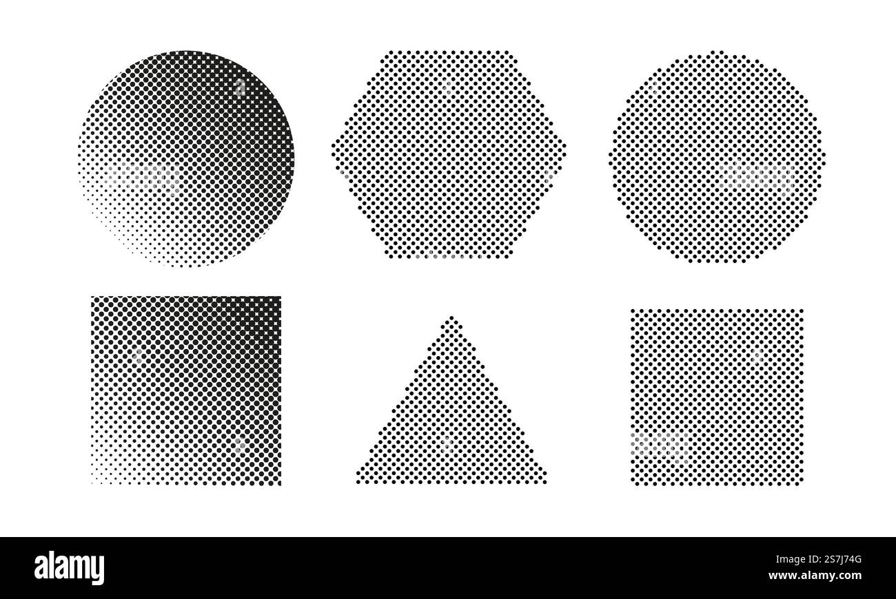 Dotted shape graphic triangle Stock Vector Images - Alamy