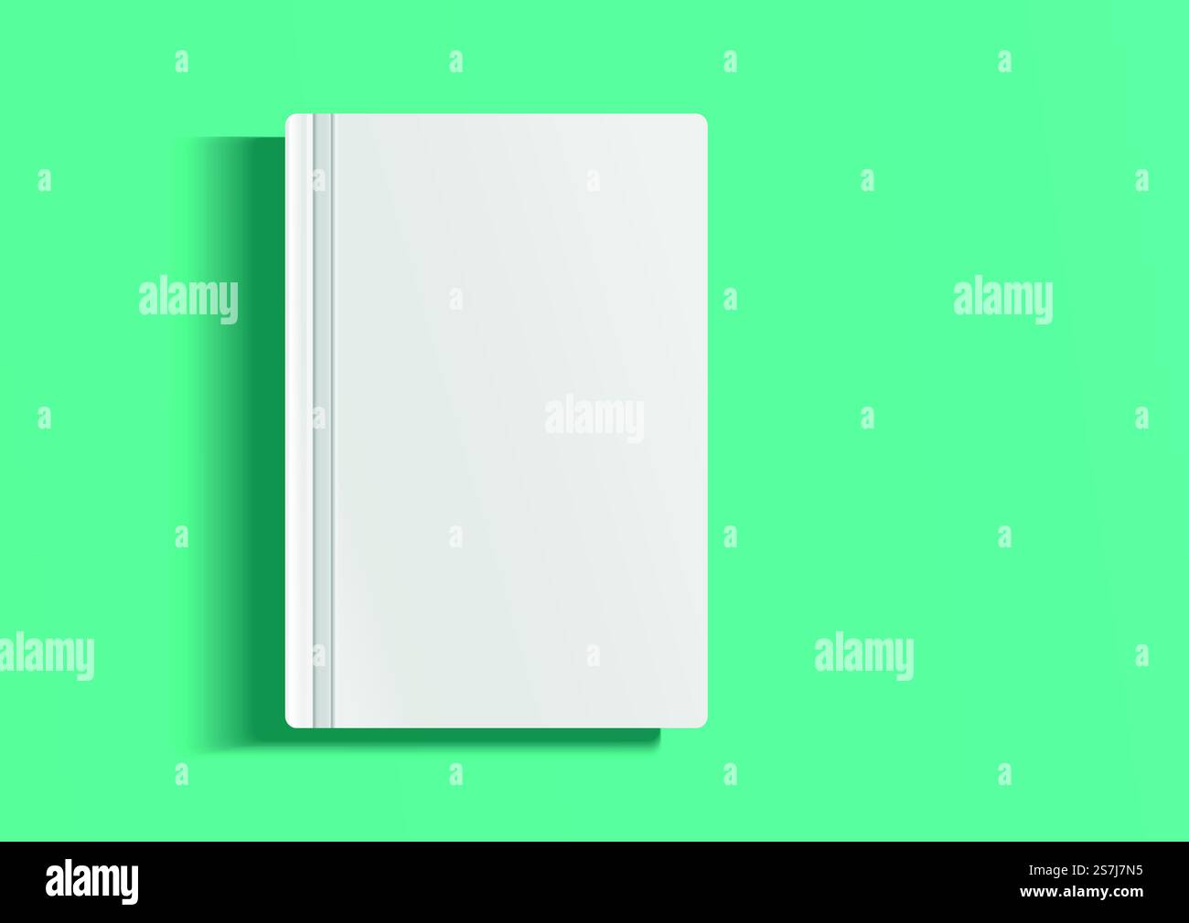 Empty magazine, album or book template lying on modern background ...