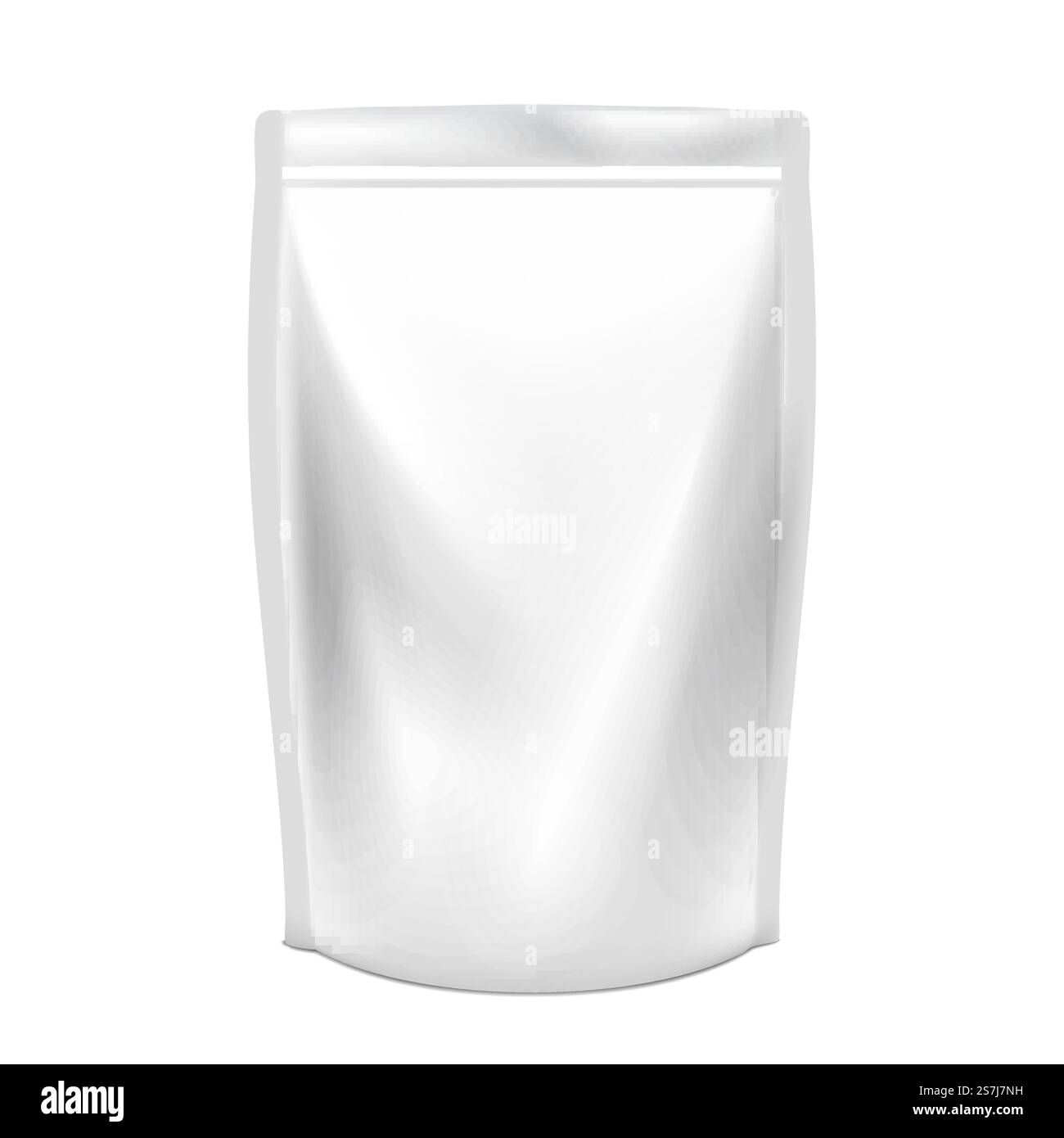 Doypack vector. Doypack for food or drink. Plastic pack doypack ...