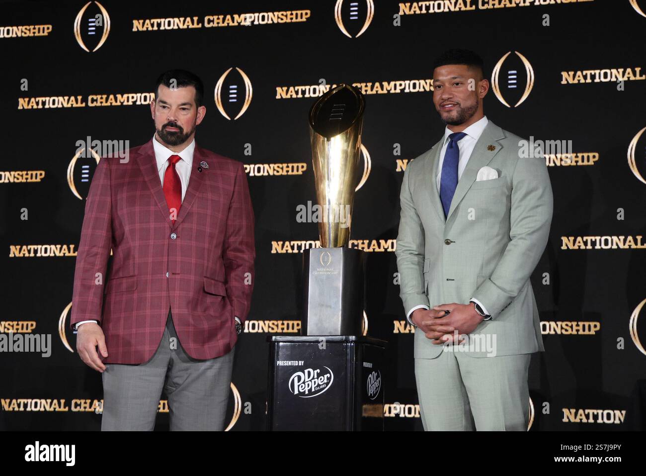 January 19, 2025: Ohio State Buckeyes head coach Ryan Day and Notre ...