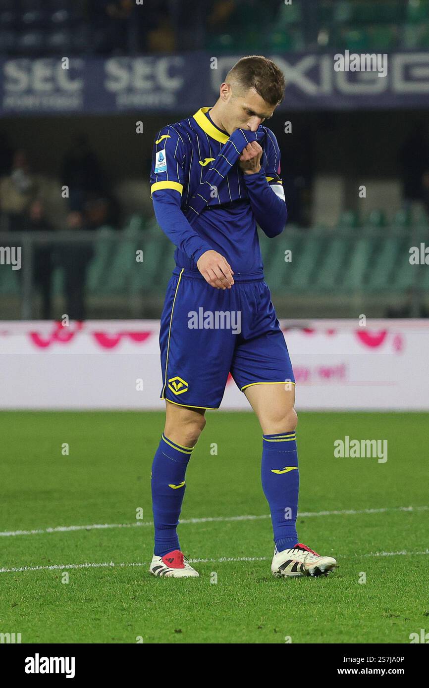 Marcantonio Bentegodi, Verona, Italy. 19th Jan, 2025. Serie A Football ...