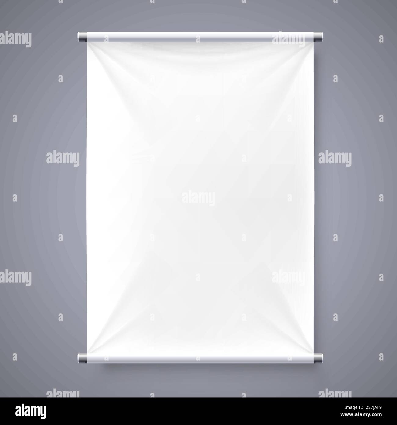 The cloth banner signboard isolated background . Vector illustration ...