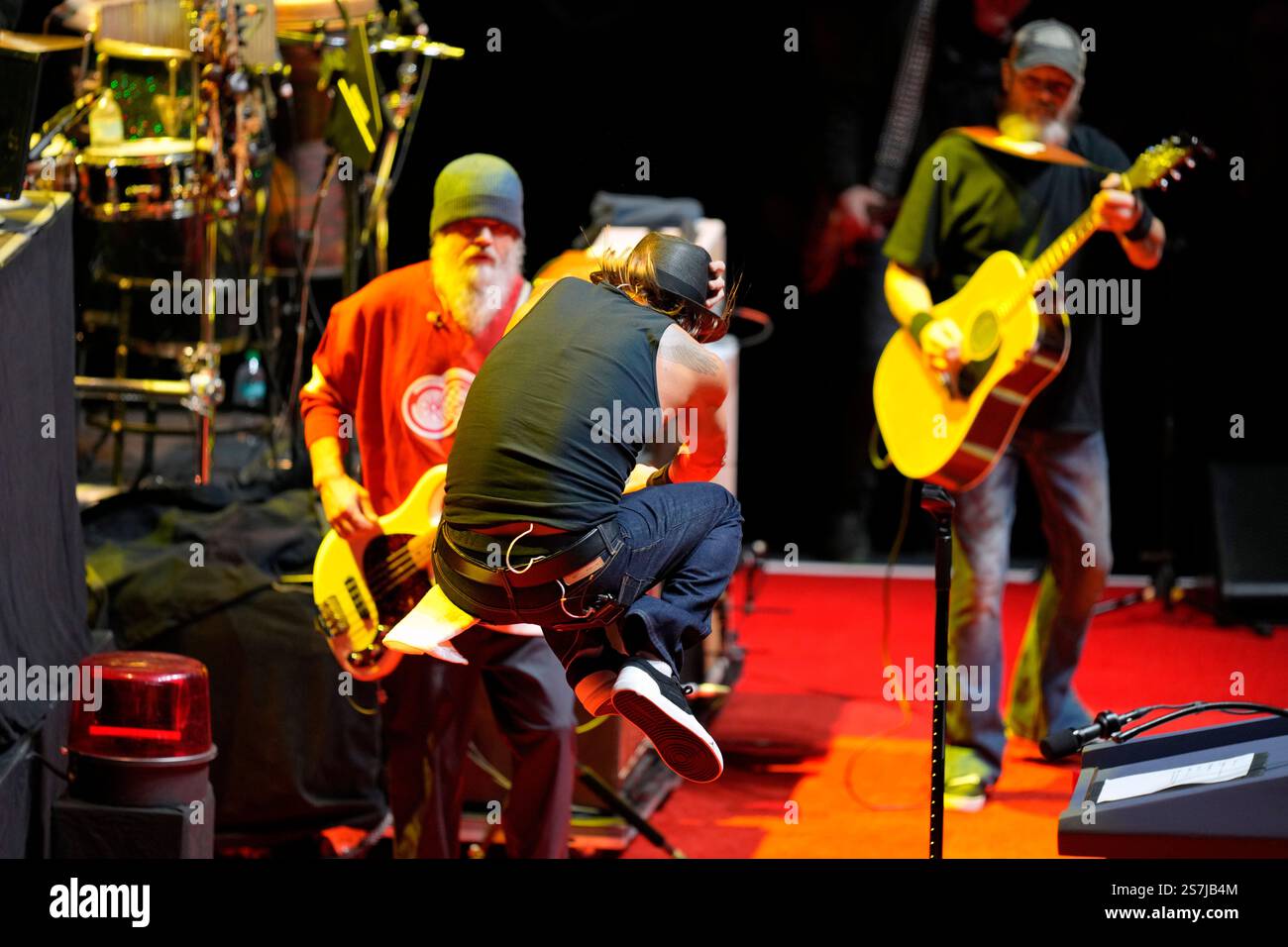 Kid Rock performs before President-elect Donald Trump arrives at a ...