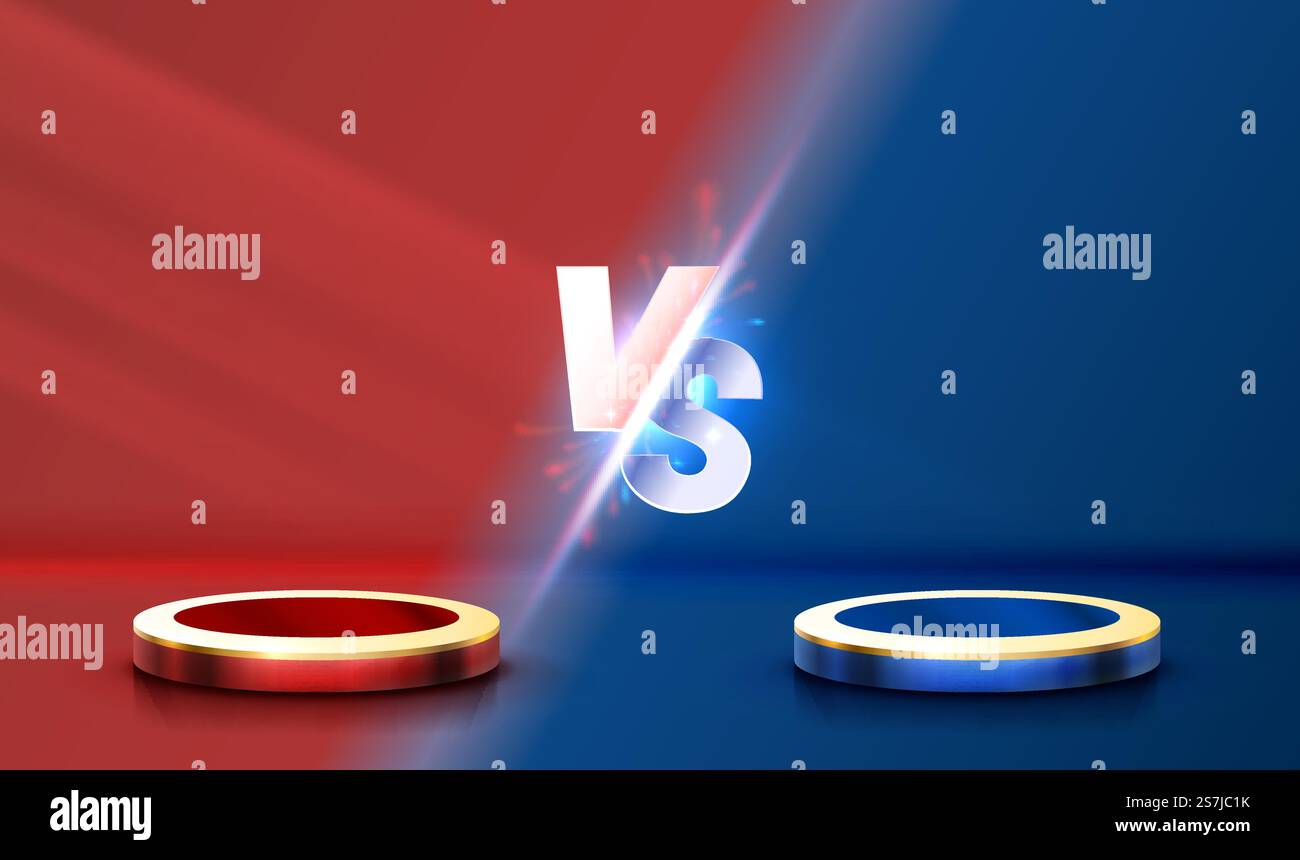 Versus game cover, banner sport vs, team concept. Vector illustration ...