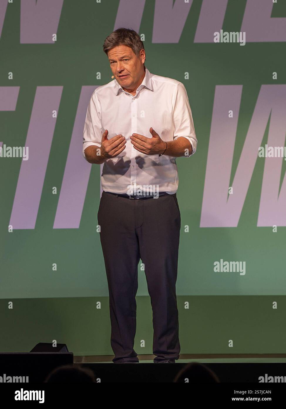 Bundestagswahl 2025: Robert Habeck auf Wahlkampftour in Nürnberg, 19.01 ...