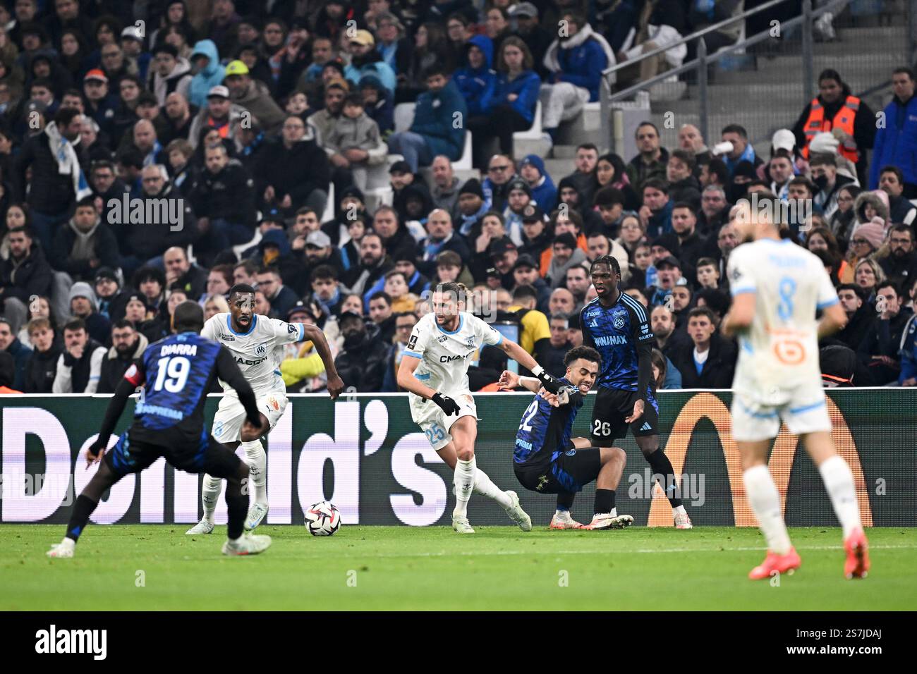 France. 19th Jan, 2025. 25 Adrien RABIOT (om) during the Ligue 1 ...