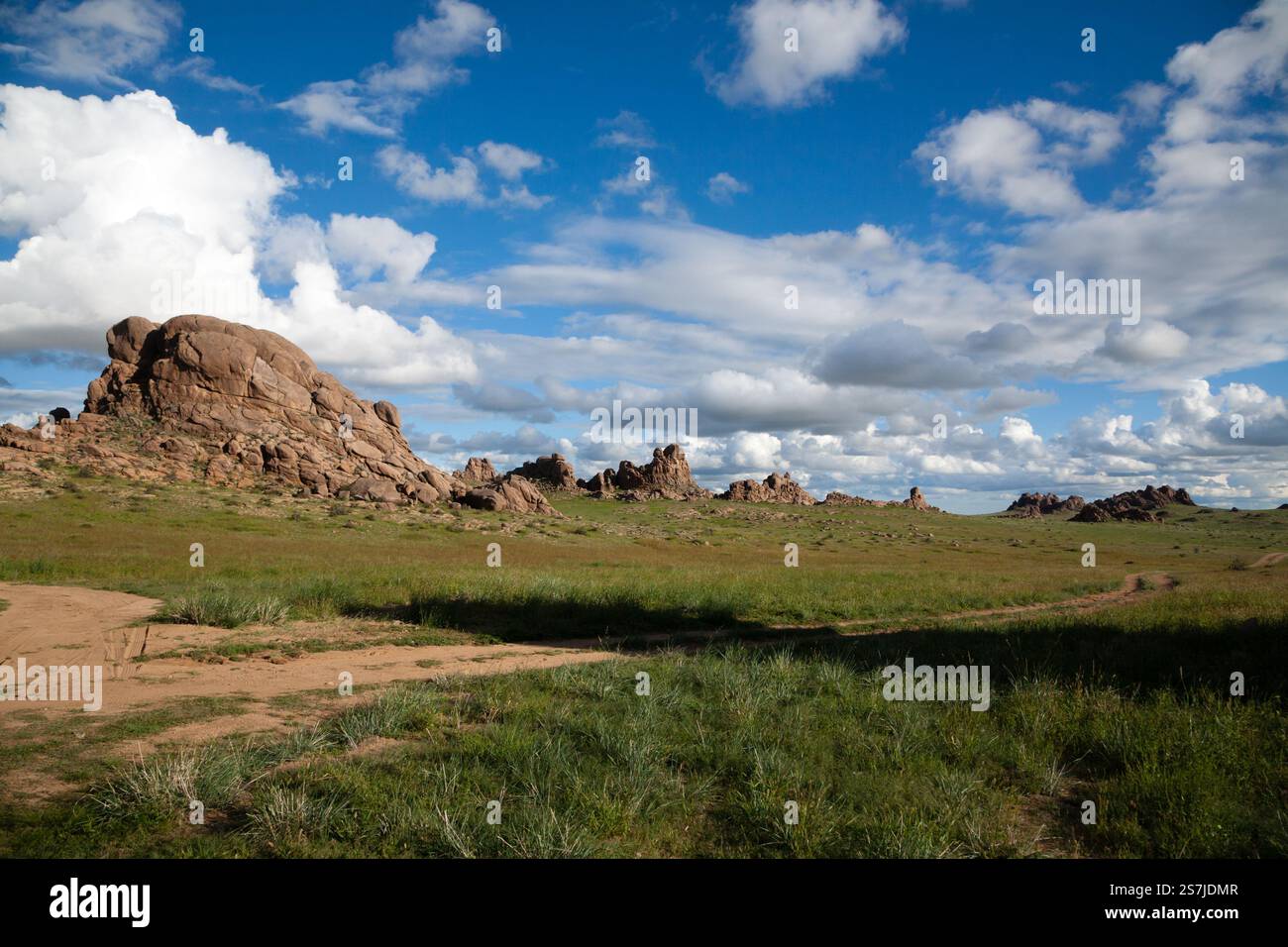 Ikh gazriin chuluu National Park landscape, Mongolia. Gobi desert area ...