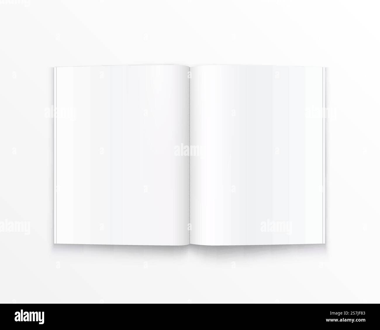 Open paper book with text art. Vector illustration Stock Vector Image ...