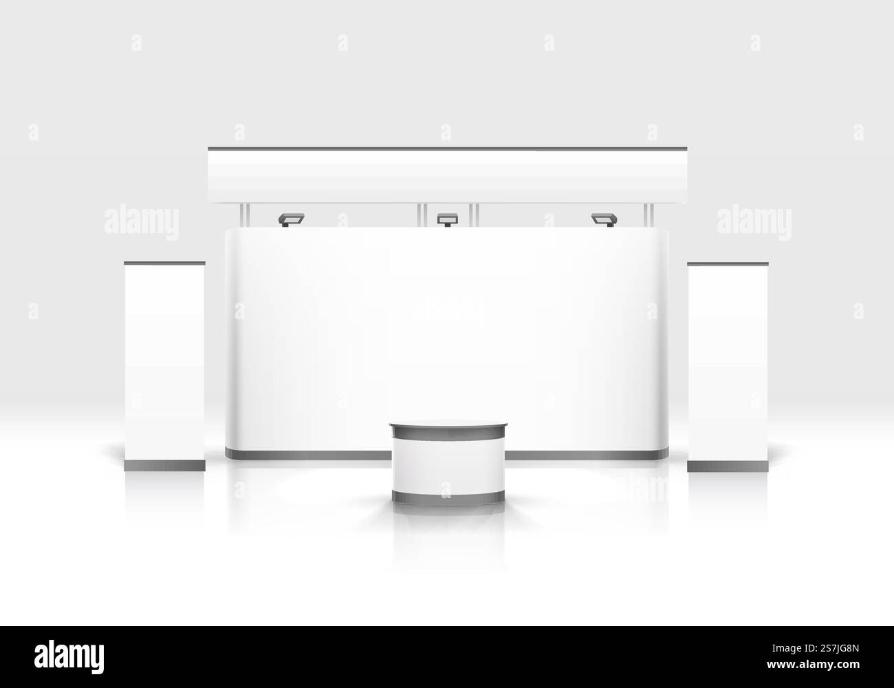 Scene show Podium for presentations on the white background. Vector ...