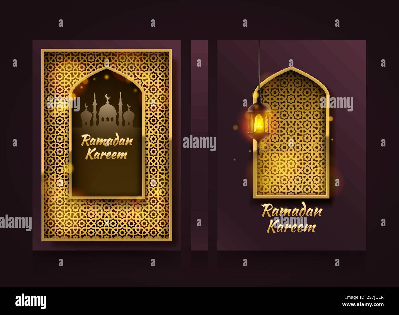 Modern vertical banners, Ramadan Kareem cover, ramadan mubarak flyer ...