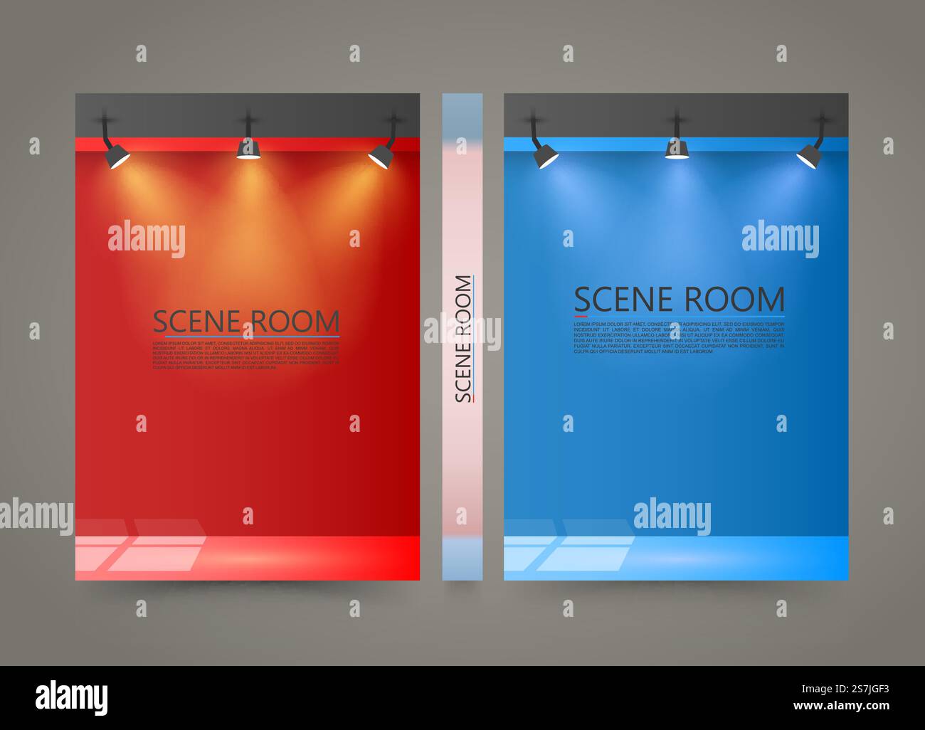 Color Room with a light source banner, Lighted Stage cover, A4 size ...