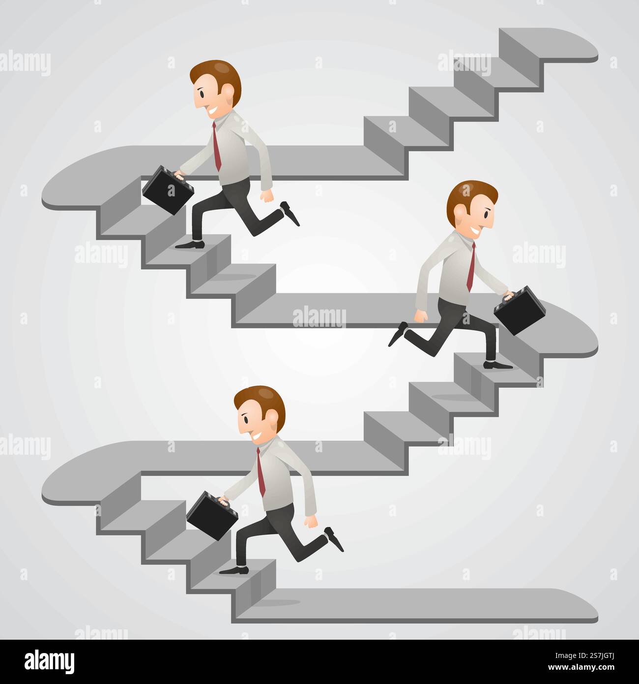 Office man in a hurry. Vector illustration. Office man in a hurry Stock Vector Image & Art - Alamy