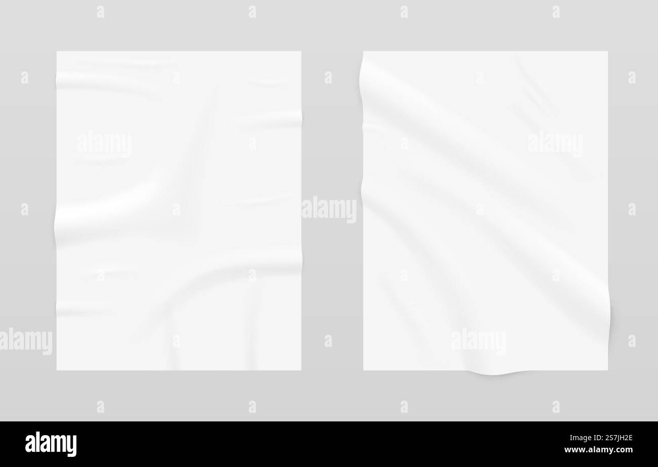 Paper wave empty poster. page vertical business documents. Vector ...