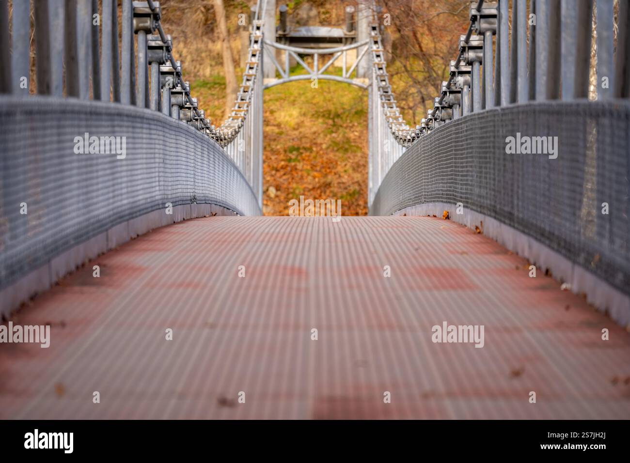 Popolopen Creek Suspension footbridge, pedestrian bridge, Fort ...