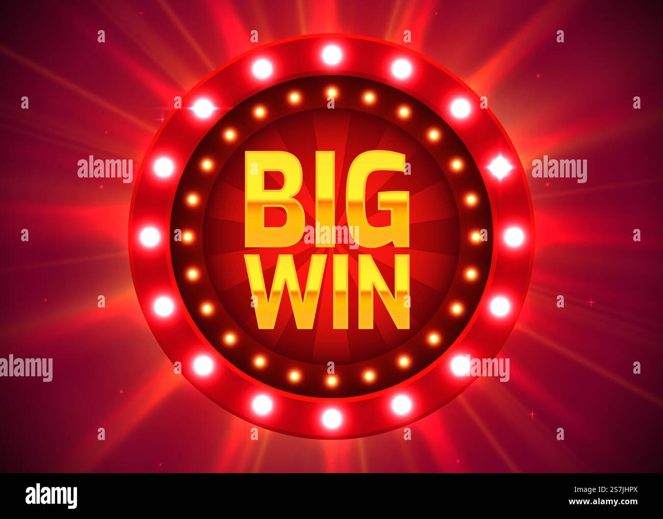 Big win sign with gold realistic 3d coins background. Jackpot concept ...