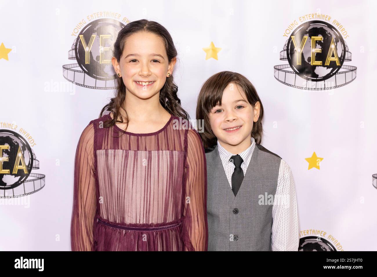 Los Angeles, USA. 18th Jan, 2025. Actors Remy and Miles Marthaller ...