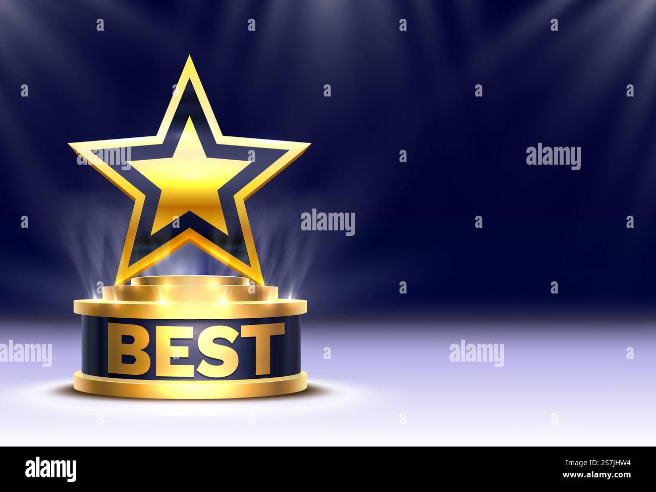 Best golden star cup winner, Stage Podium Scene with for Award Ceremony ...