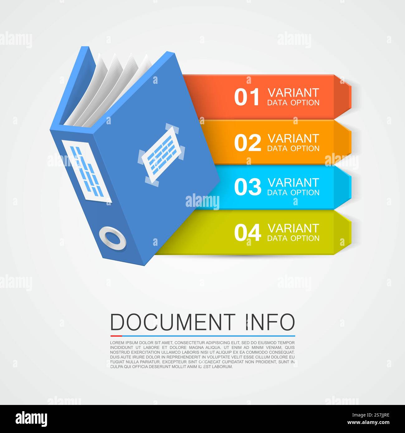 Document info art tape color. Vector Illustration Stock Vector Image ...