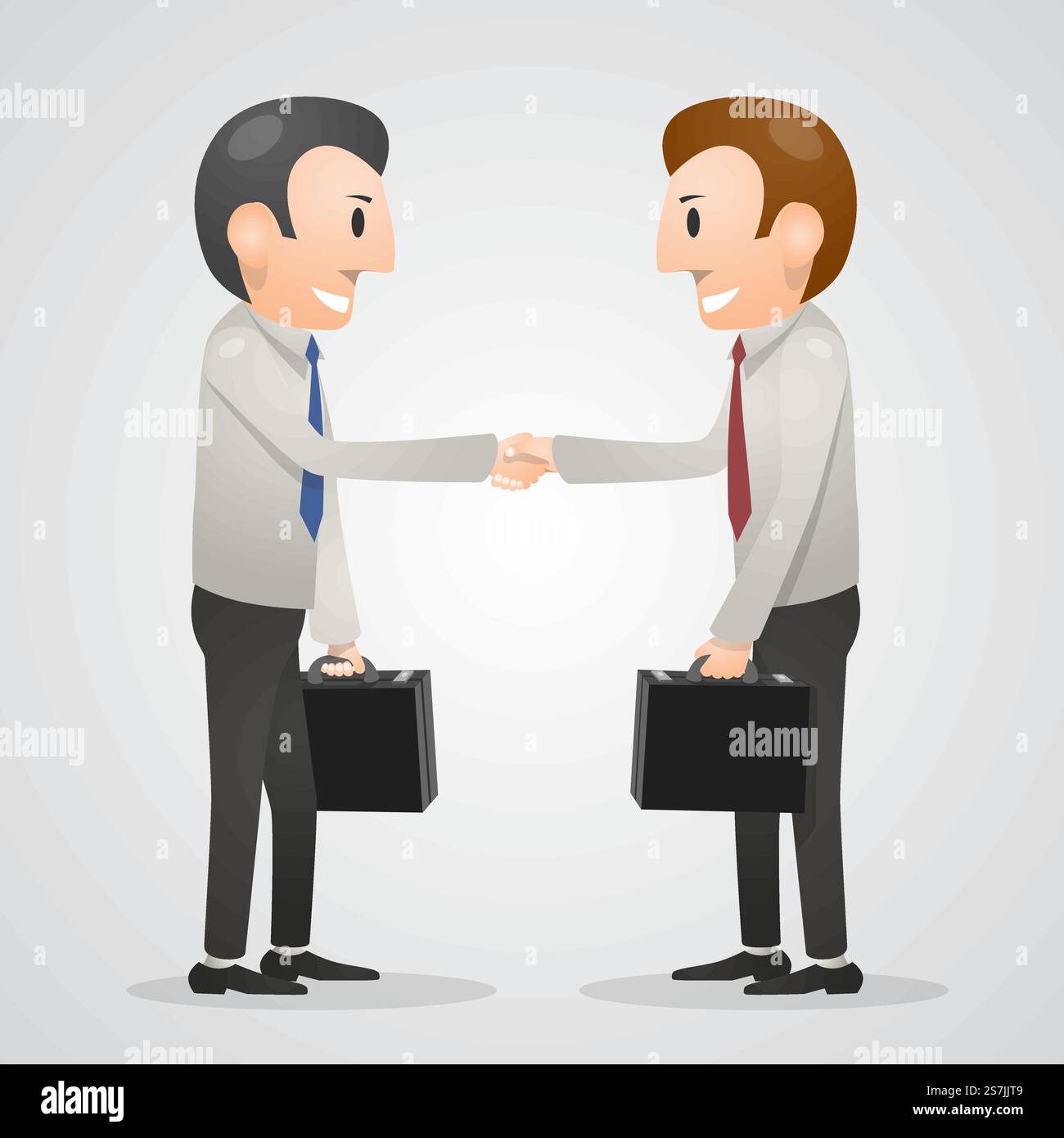 Office man shaking hands art. Vector illustration. Office man shaking ...