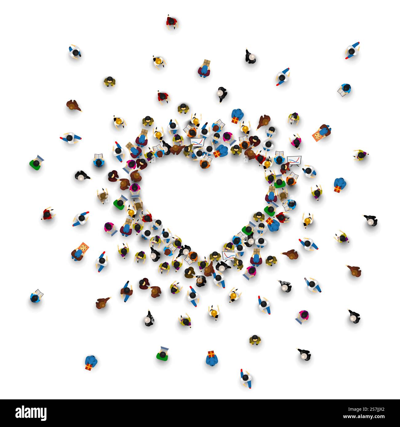 View on crowd in Cut Out Stock Images & Pictures - Alamy