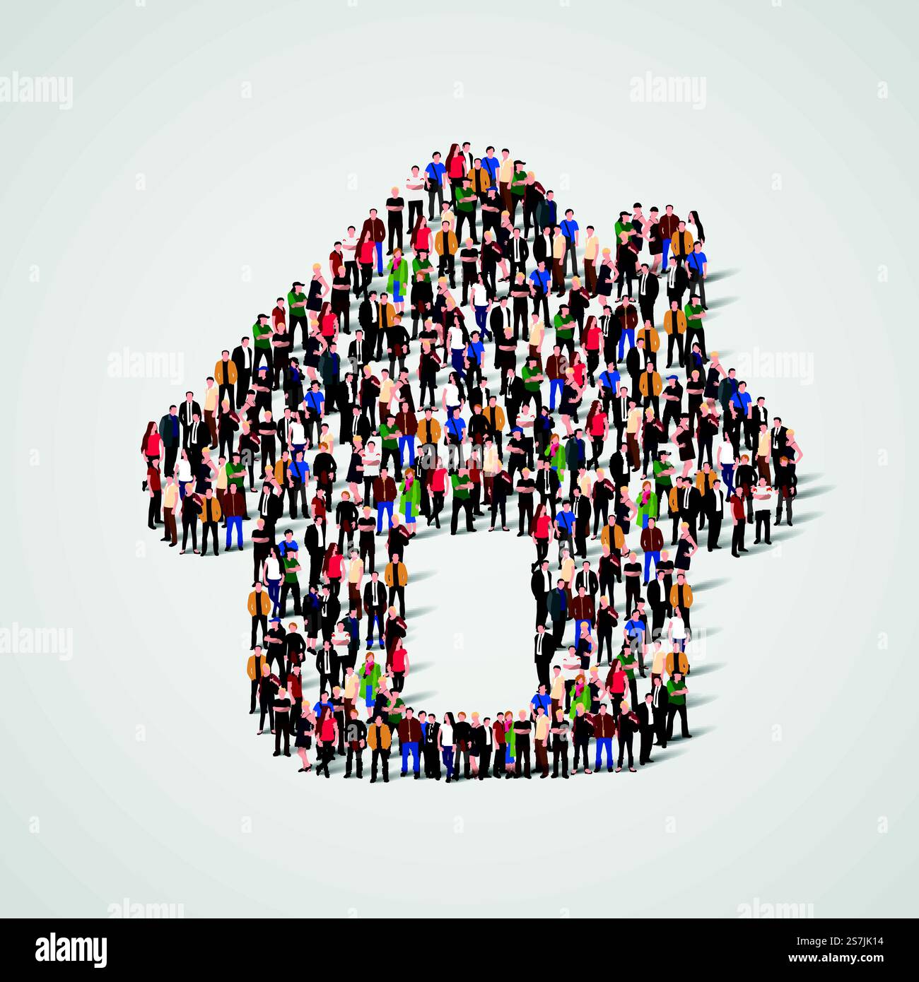 Group of people in a house party Stock Vector Images - Alamy
