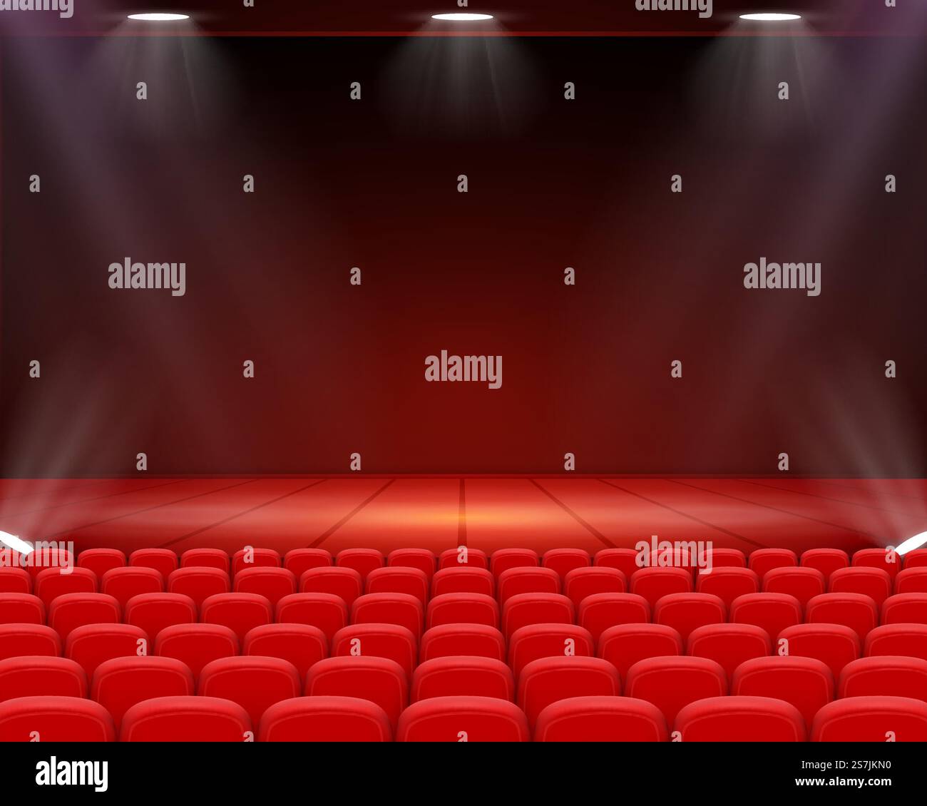 Scene cinema background art, Performance on stage. Vector illustration ...