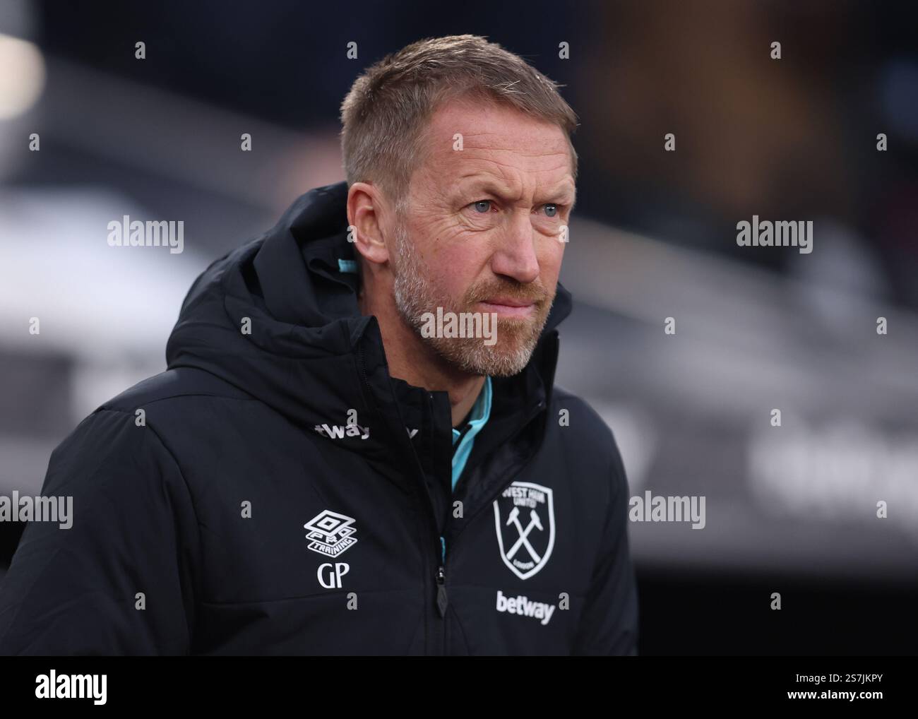 London, UK. 18th Jan, 2025. Graham Potter, Manager of West Ham United ...
