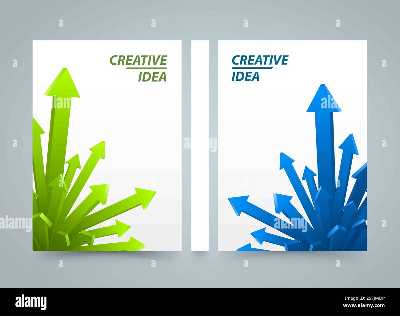 Arrow explosion banner book. A4 size paper, Template design element ...