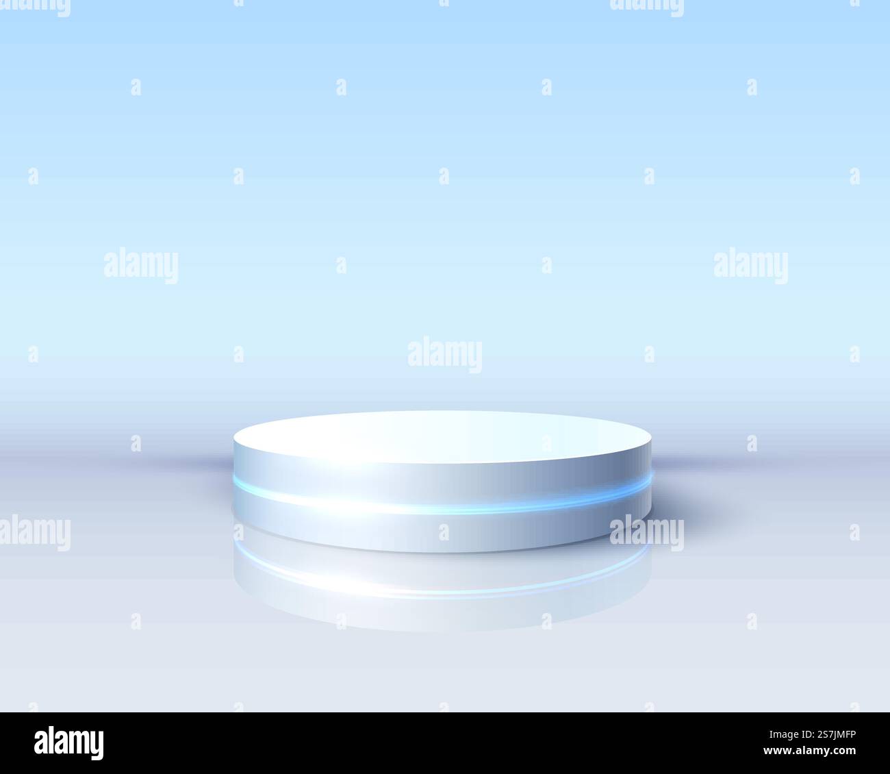 Blue winners podium for business concepts, Podium object. Vector ...