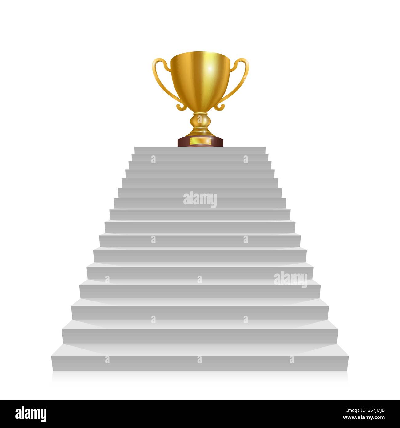 Step winner cup art sign. Vector illustration Stock Vector Image & Art ...