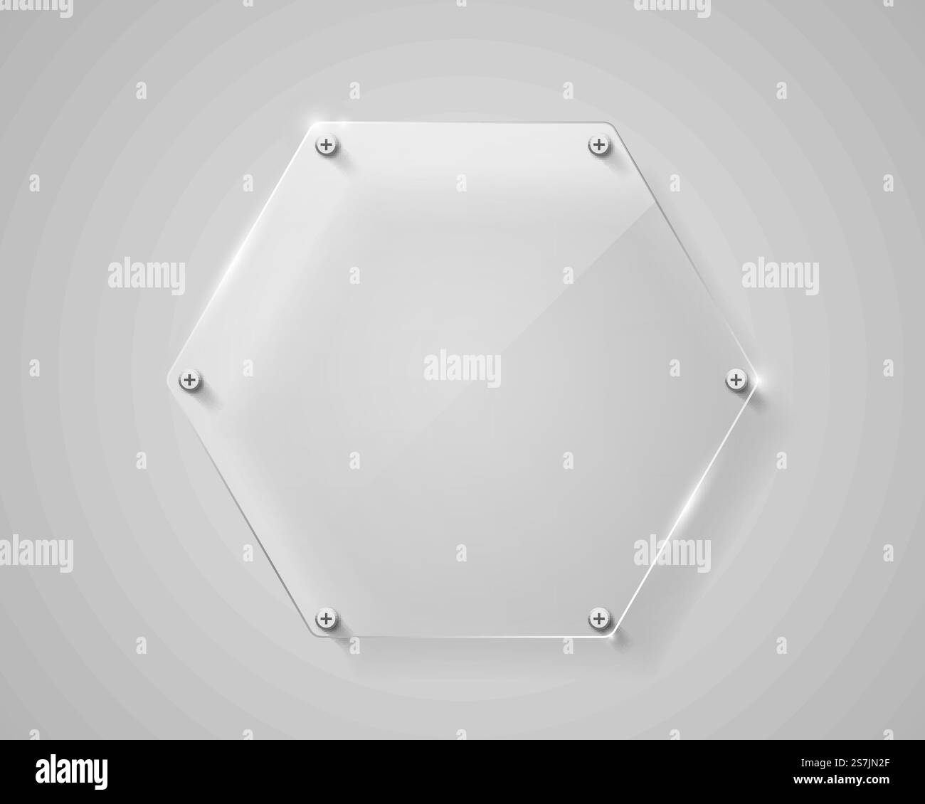 Realistic rhombus figure transparent glass frame with shadow. Modern ...