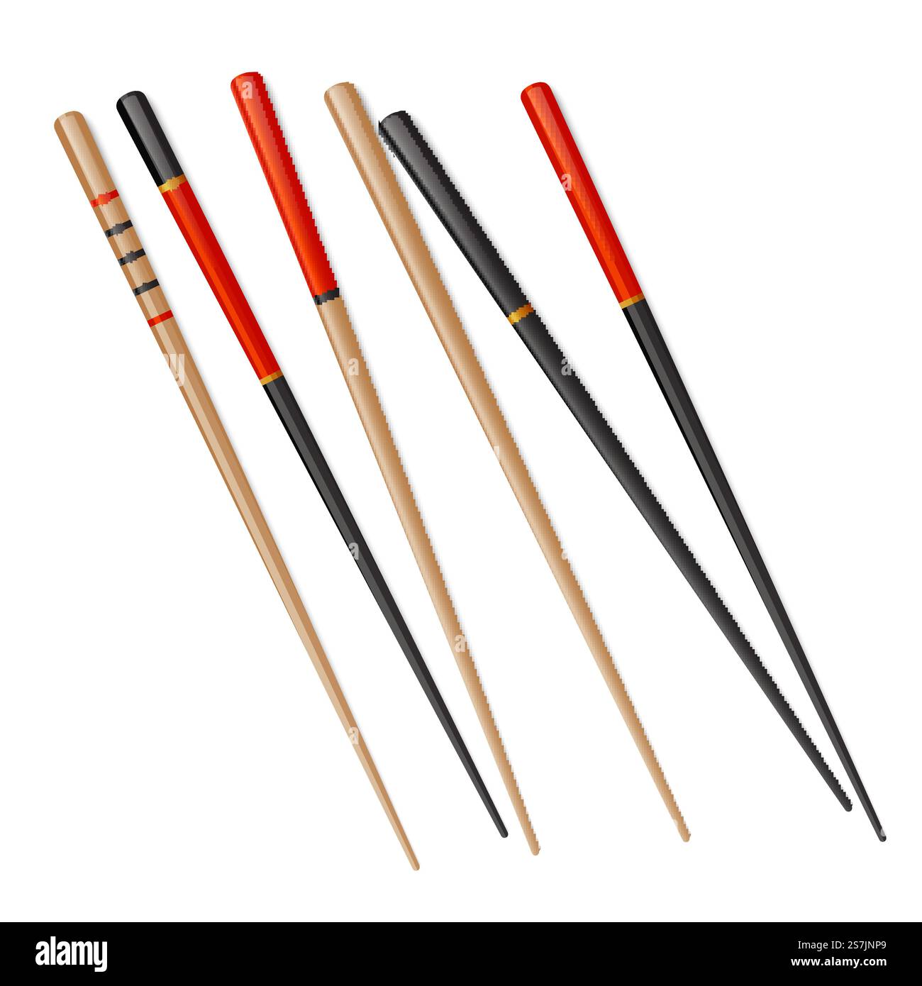 Chopstick vector chinese sushi isolated japanese chop food stick. Japan ...