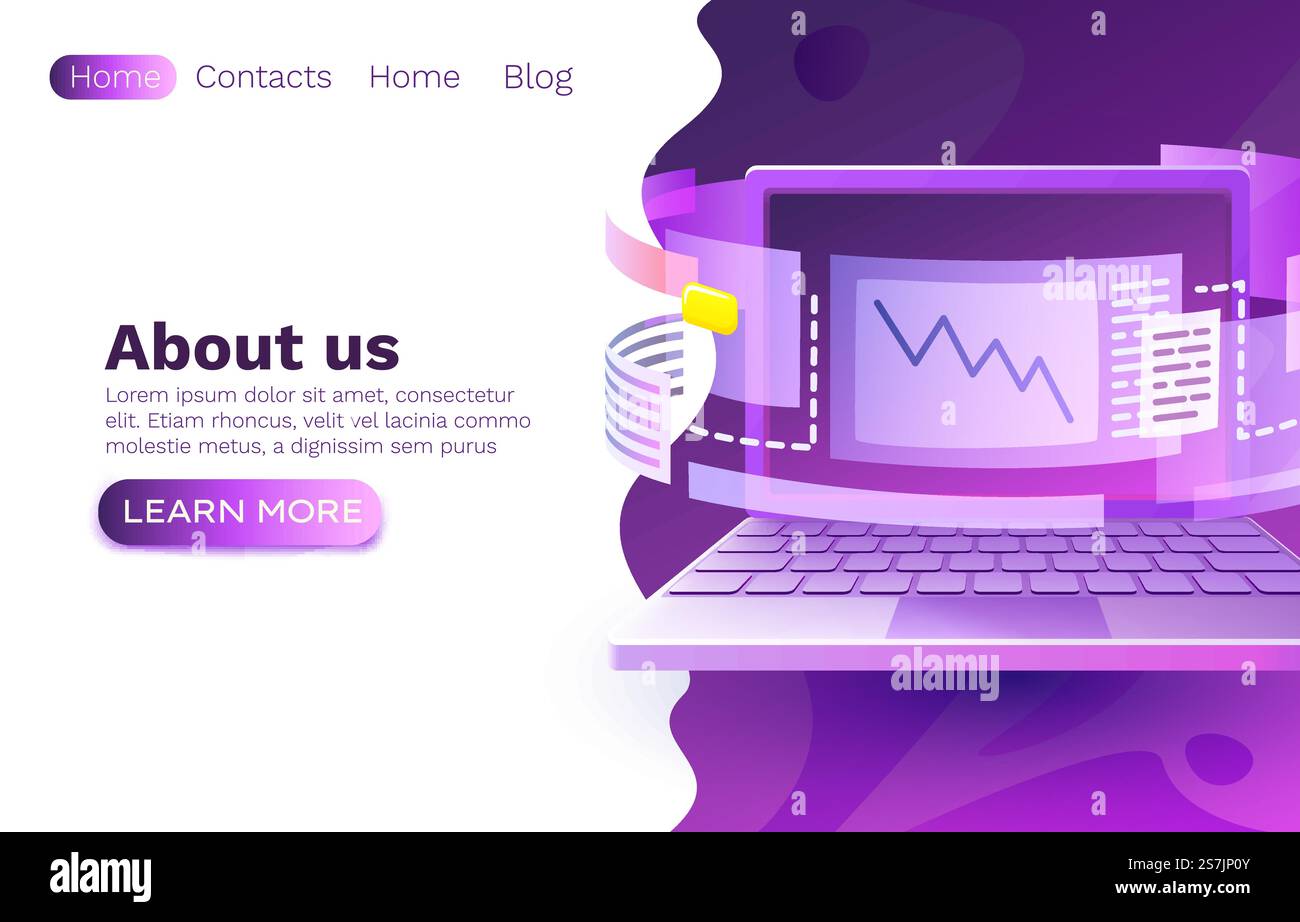 Operator job developer, website workplace process, display infographic ...