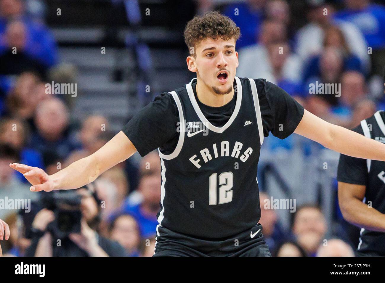 Omaha, NE. U.S. 14th Jan, 2025. - Providence Friars forward Eli ...