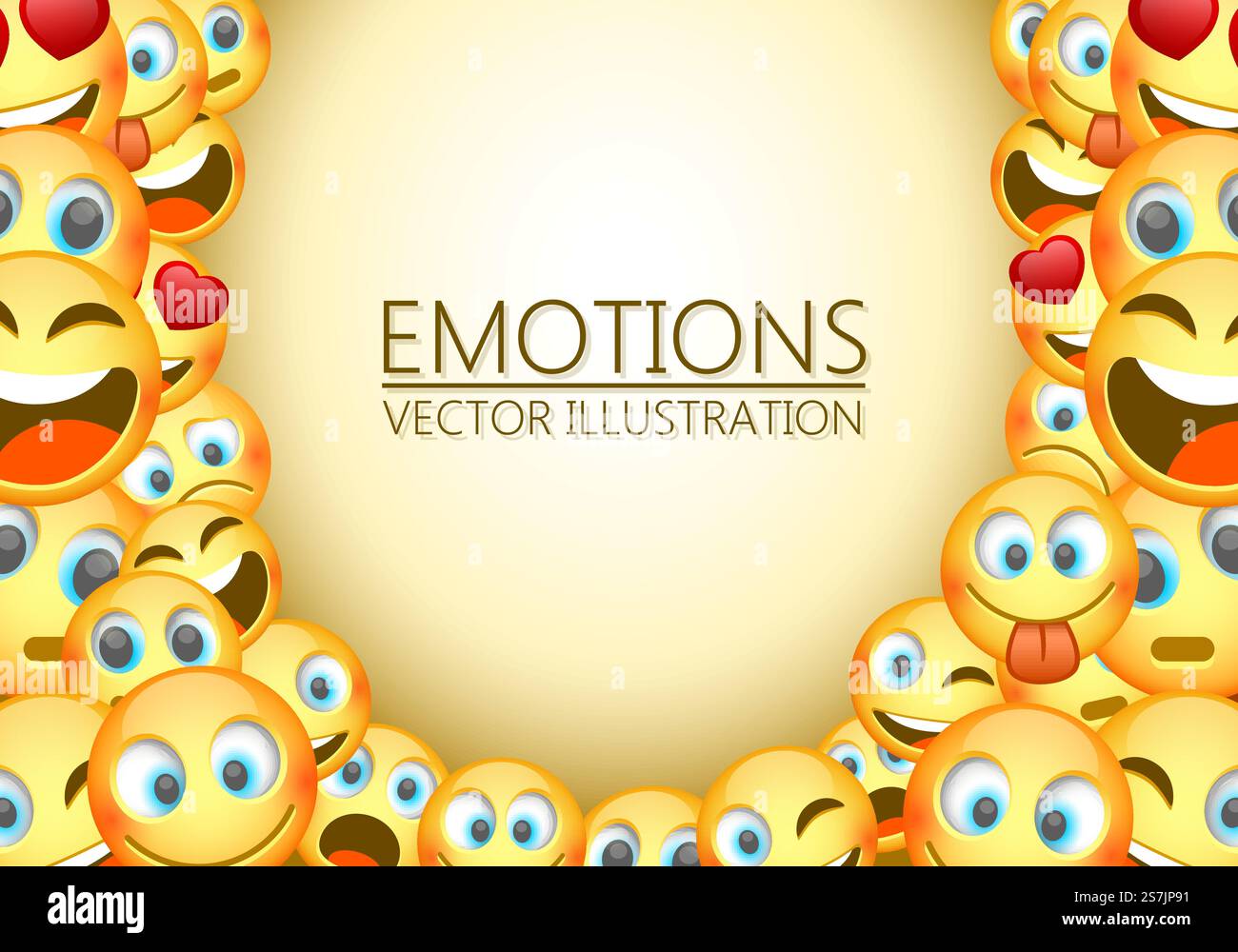 Modern yellow laughing three emoji hi-res stock photography and images ...