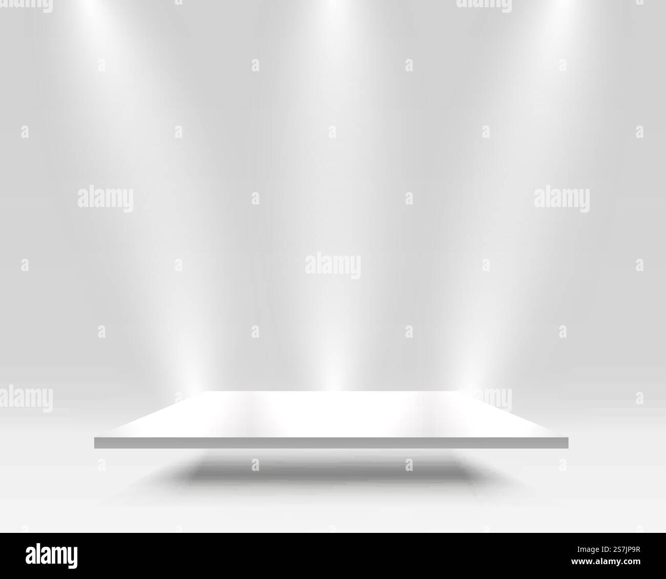 The square pedestal in gray colors, the presentation of the best ...