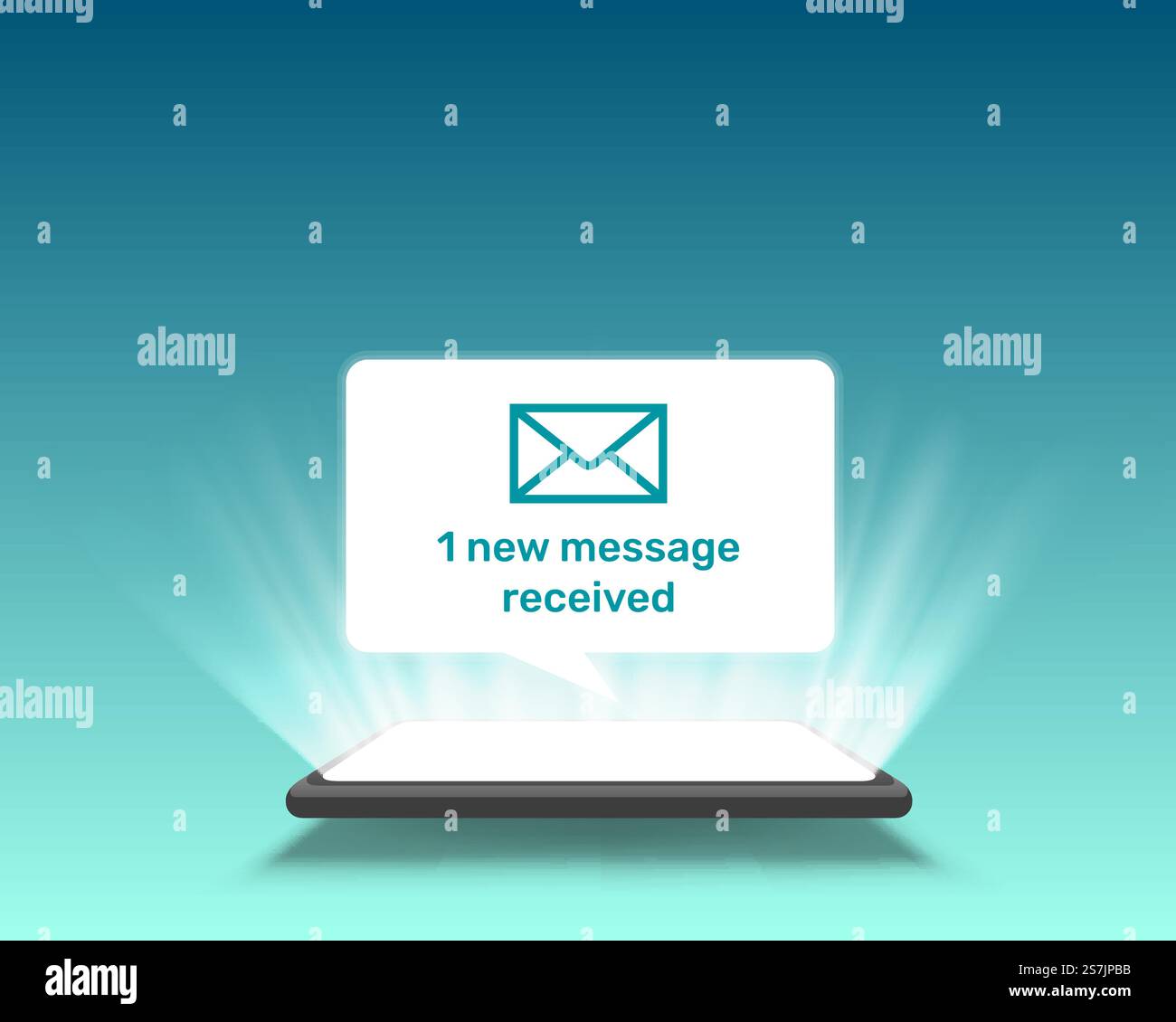 Phone text message chat frame, technology mobile display light. Vector ...