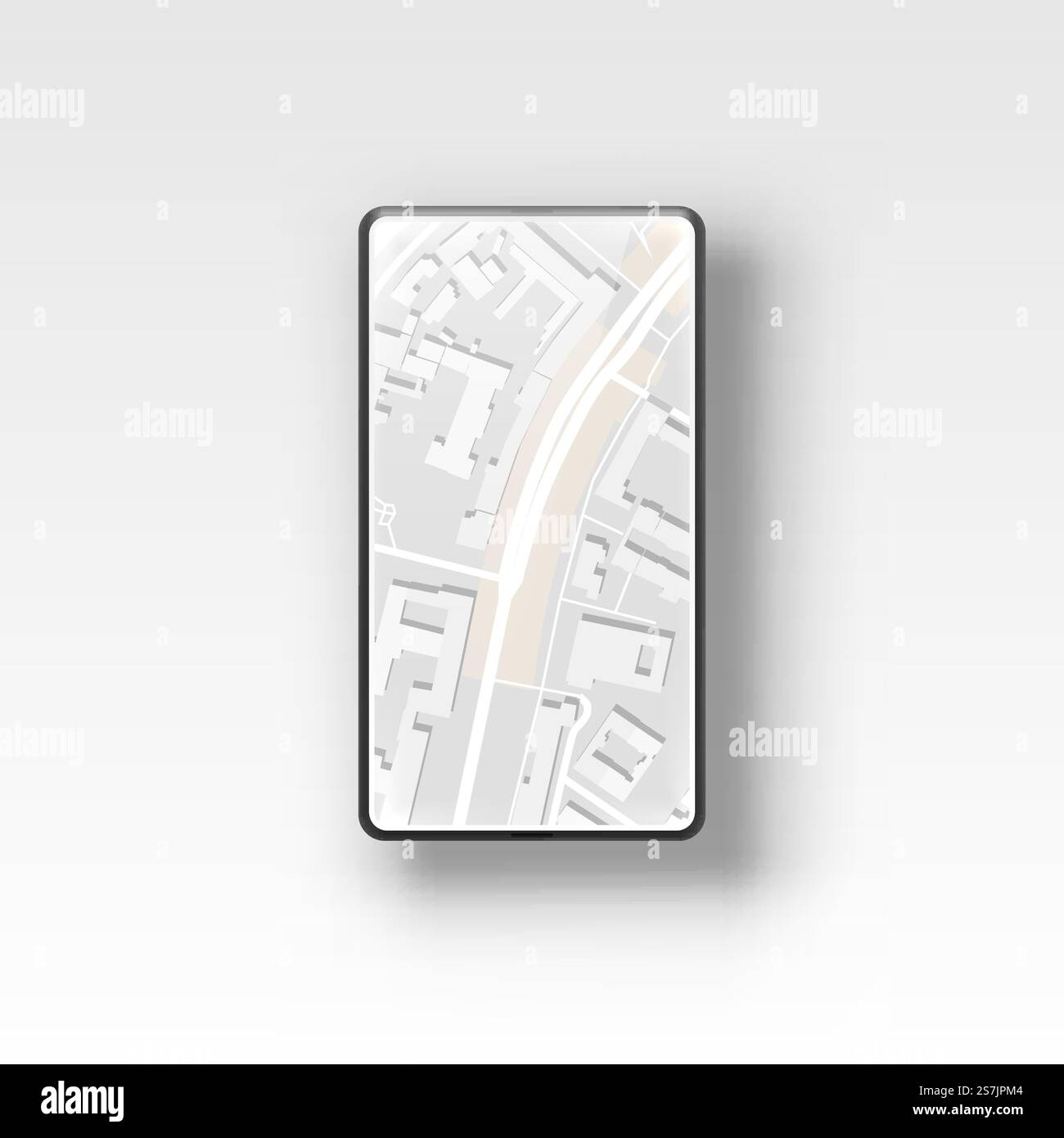 Phone gps navigation map compass, application city location. Vector ...