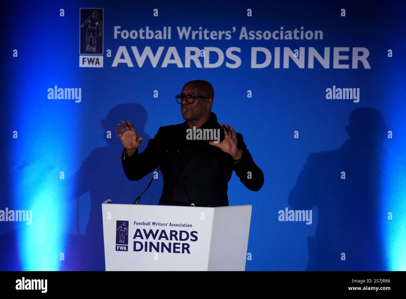 Fromer Arsenal player Ian Wright during FWA’s Tribute Night at the ...