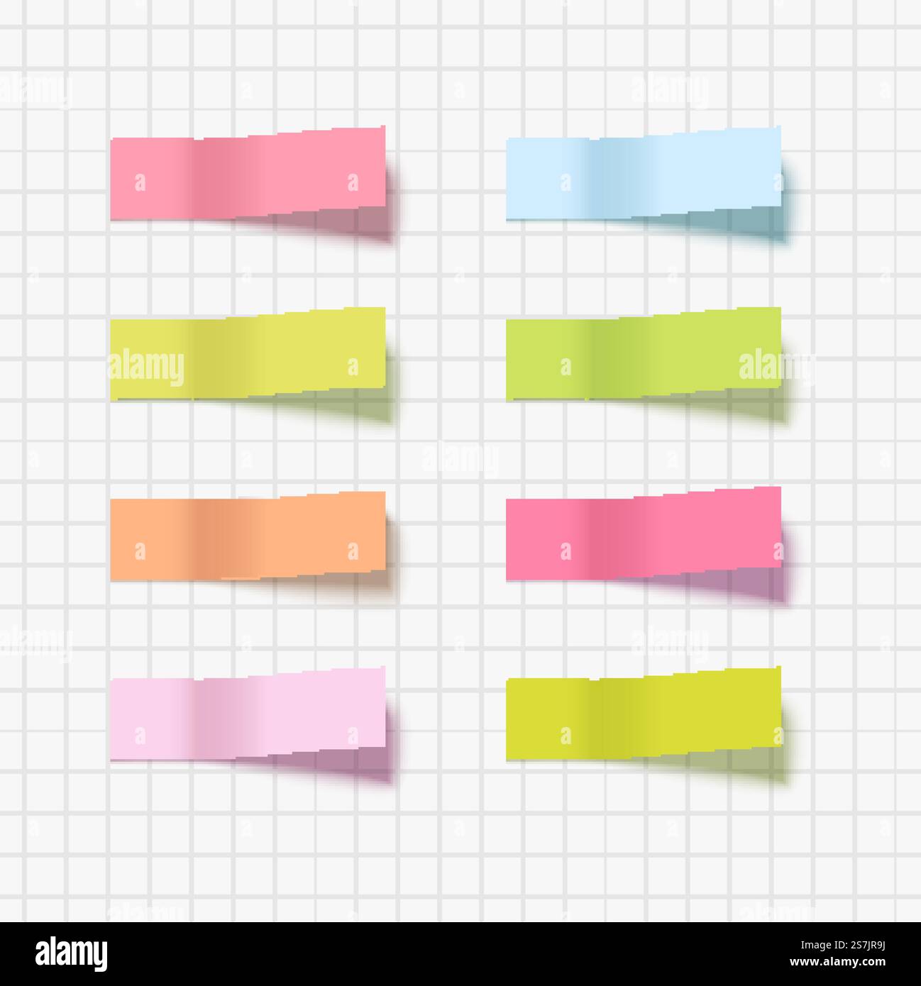 Note sticky sticker isolated. Adhesive office paper tape vector ...