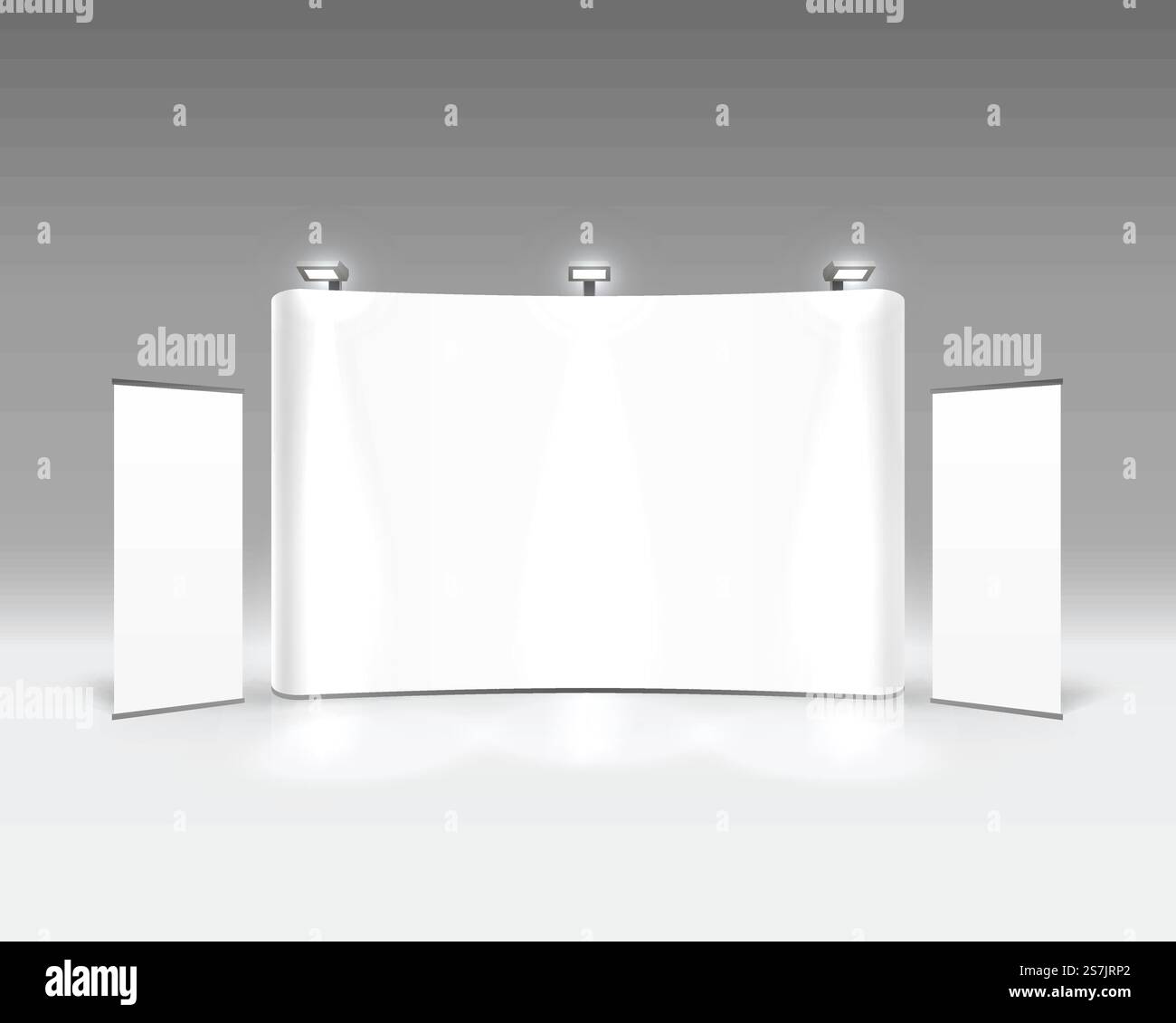 Scene show Podium for presentations on the gray background. Vector ...