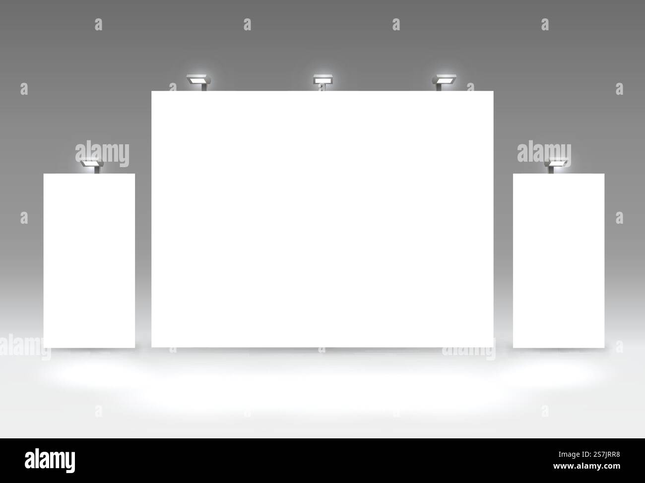 Scene show Podium for presentations on the grey background. Vector ...