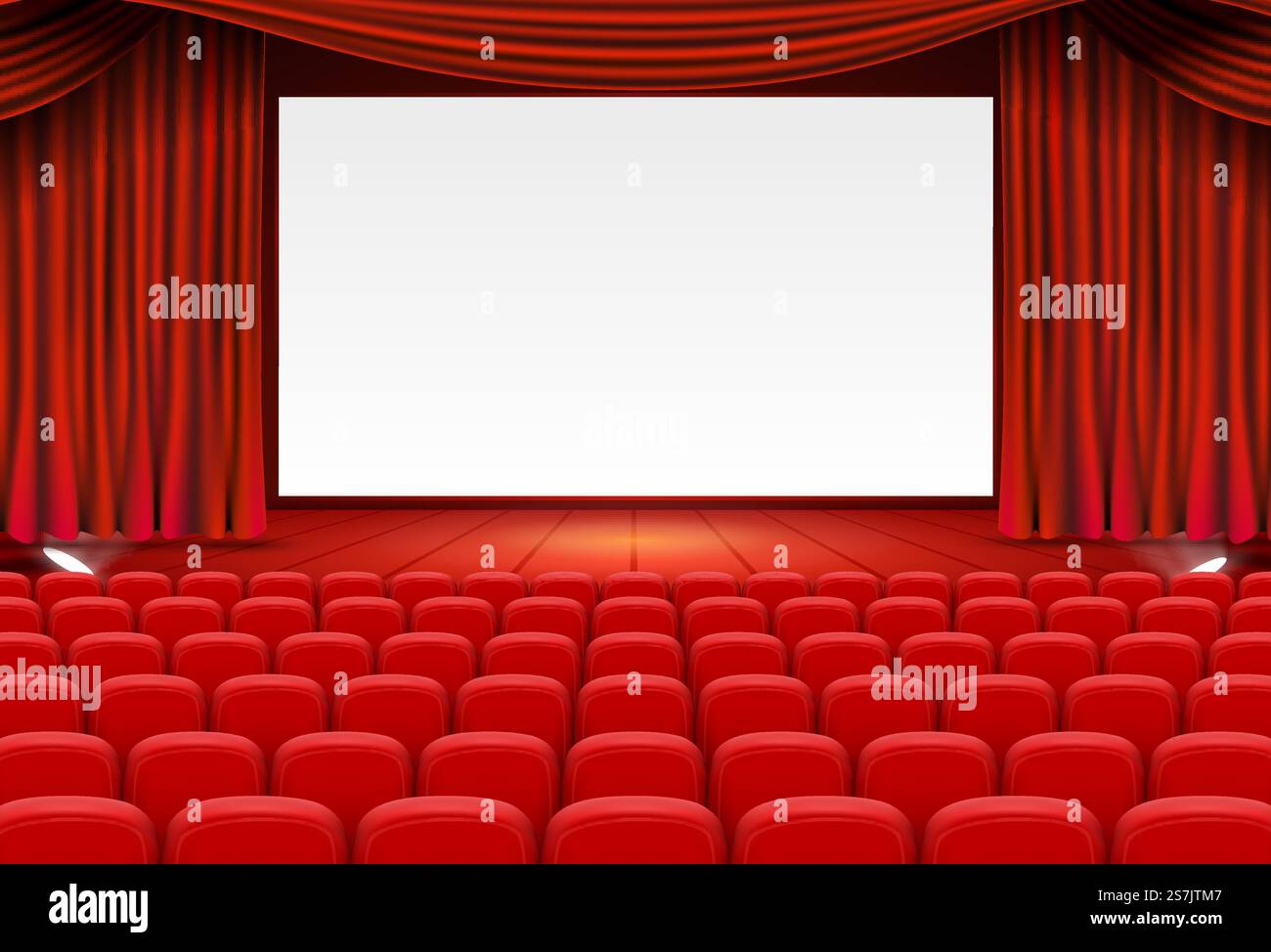 Scene cinema background art, Performance on stage . Vector illustration ...