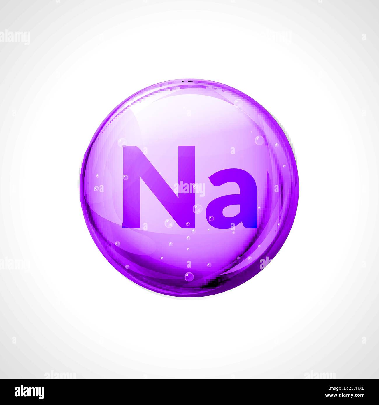 Sodium natrium mineral capsule. Vector vitamin icon health. Medical ...