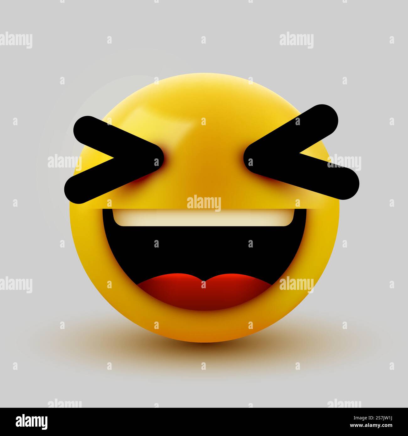 3D smiling ball sign Emoticon Icon Design for Social Network. Grinning ...
